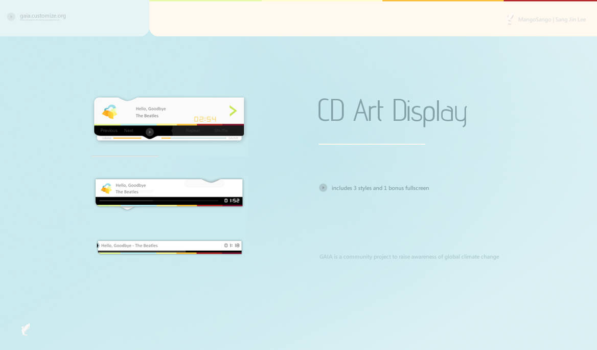 GAIA08 CD Art Display by mangosango on DeviantArt