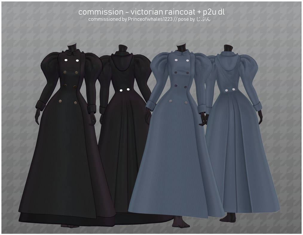 mmd commission - victorian raincoat + p2u dl by ciella-lune on DeviantArt