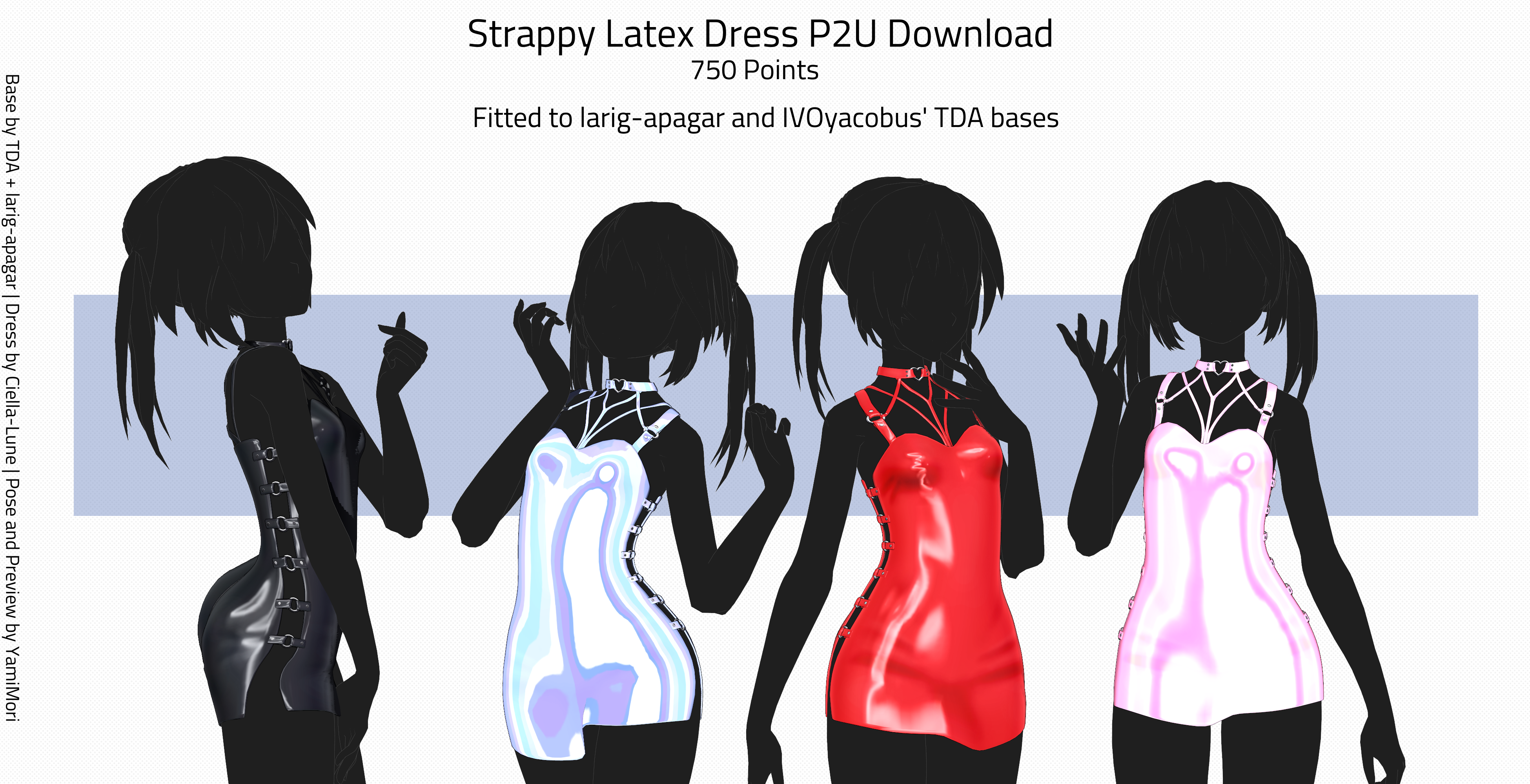 mmd strappy latex/holo dress + p2u dl by ciella-lune on DeviantArt