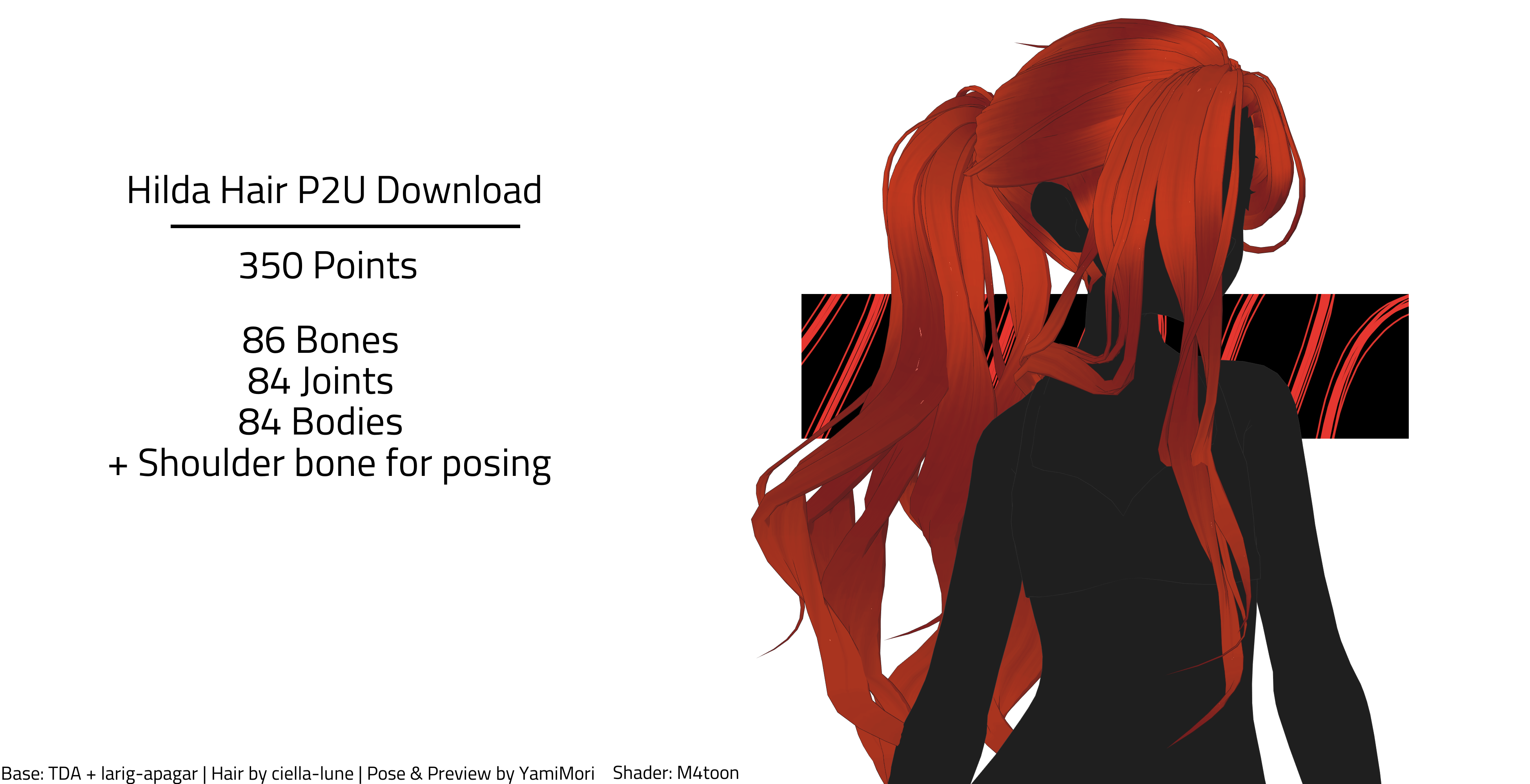 mmd hilda hair + p2u dl by ciella-lune on DeviantArt