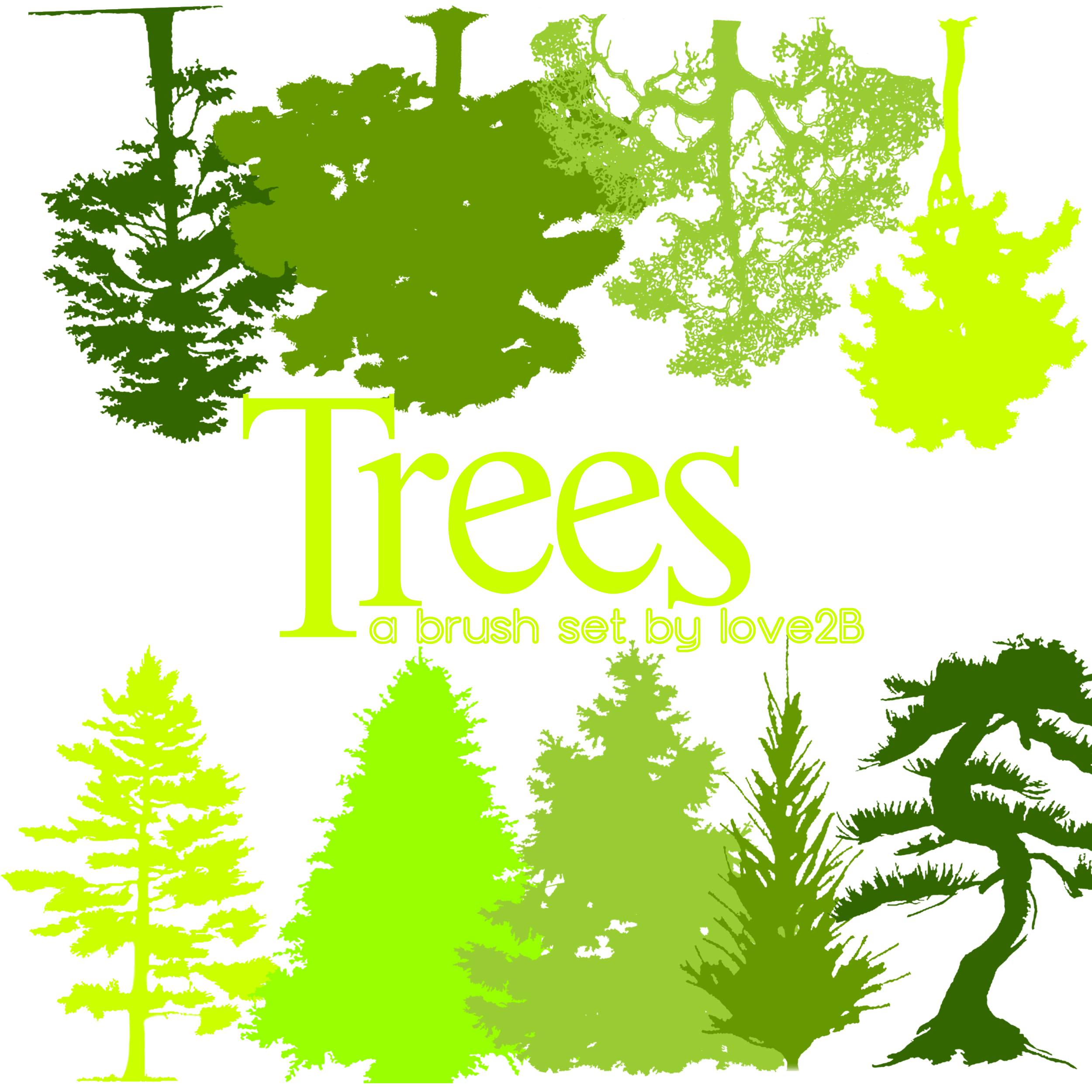 Tree Brush Set by Love2B on DeviantArt