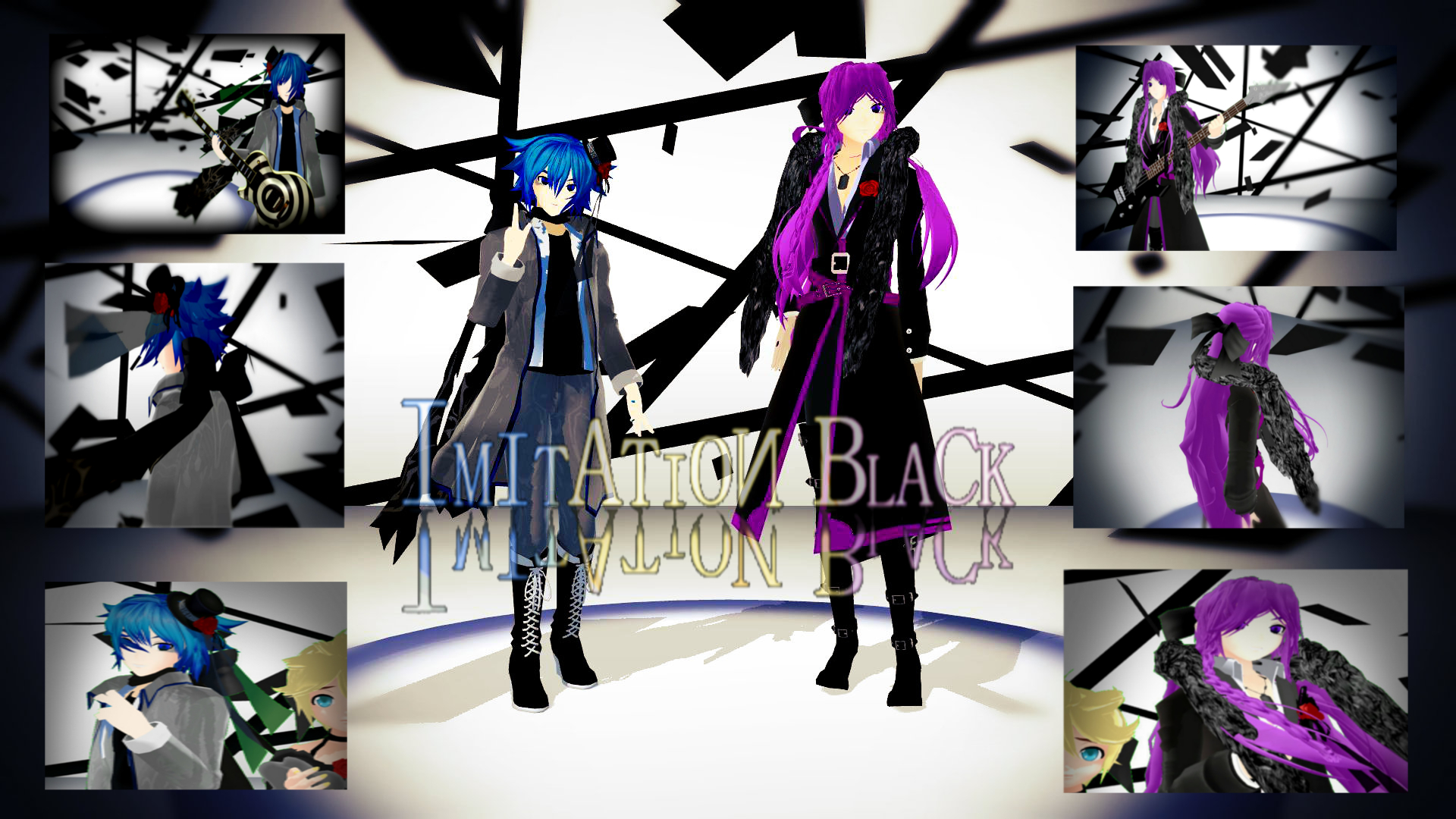 MMD Imitation Black Kaito and Gakupo DL by PrincessSushiCat on DeviantArt