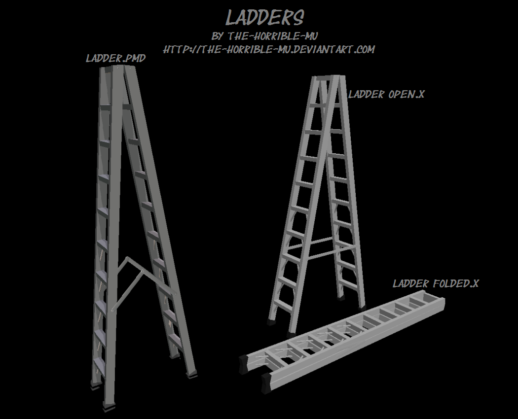 [MMD Accessory] Ladder + DL by The-Horrible-Mu on DeviantArt