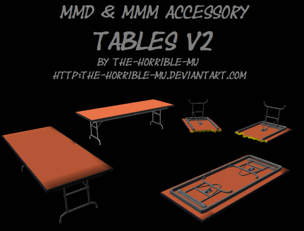 [MMD + M3 Accessory] Table V2 + DL by The-Horrible-Mu on DeviantArt