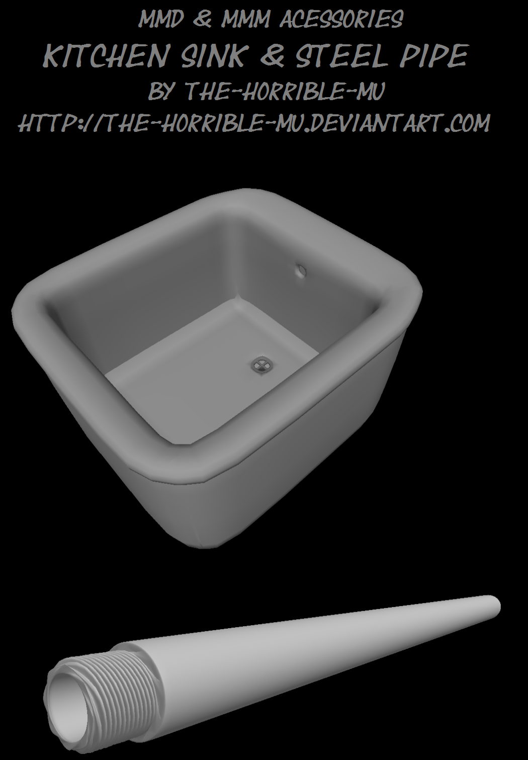 [MMD + M3 Accessories] Sink + Steel Pipe + DL by The-Horrible-Mu on ...