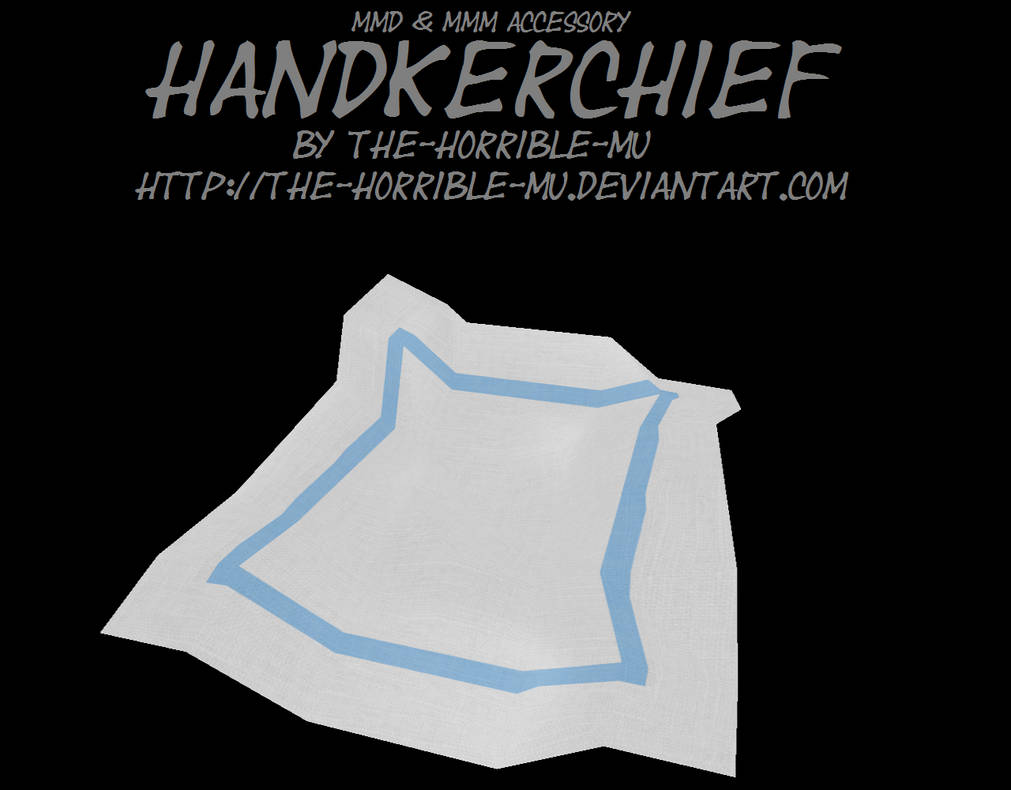 [MMD + M3 Accessory] Handkerchief + DL by The-Horrible-Mu on DeviantArt