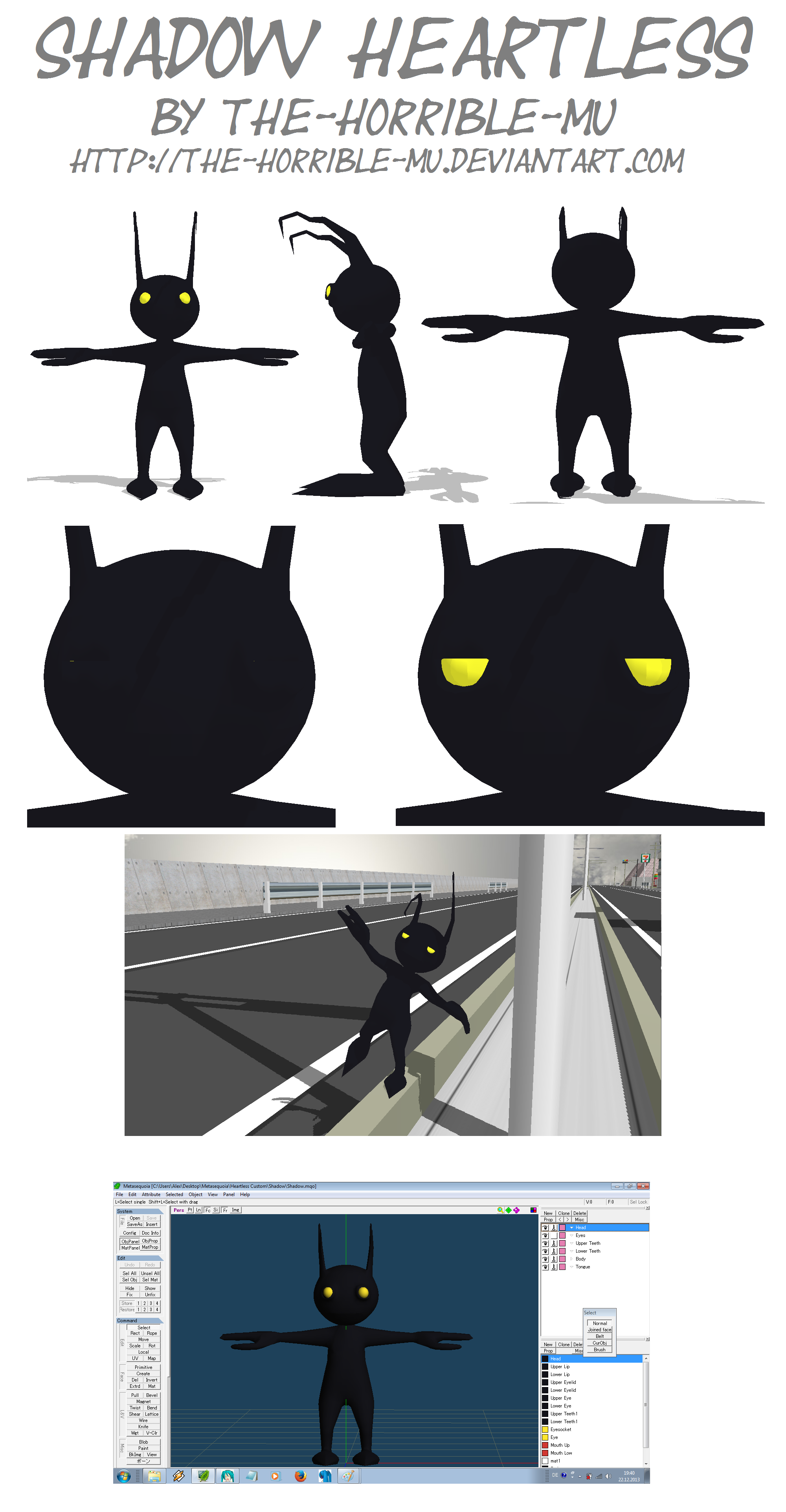 [MMD Newcomer] Shadow Heartless + DL by The-Horrible-Mu on DeviantArt