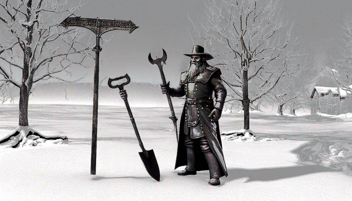 Nostradamus and the Snow Shovel Demon! by ResidualIncome on DeviantArt