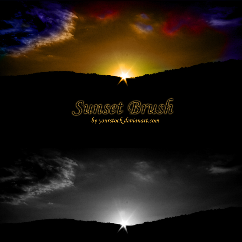 Big SunSet Brush by yourstock on DeviantArt