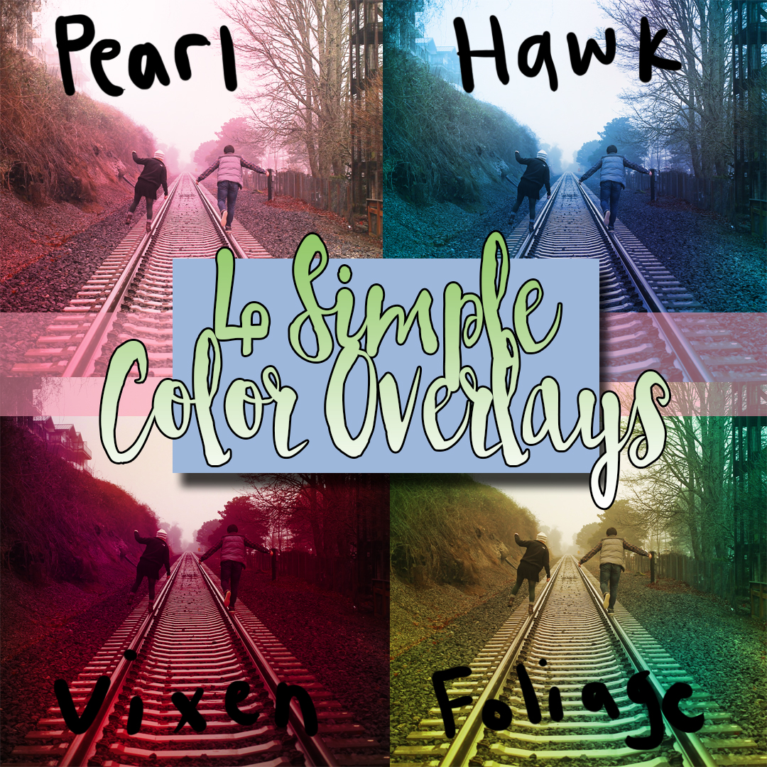 4 Simple Colour Overlays by deviousPortraits on DeviantArt