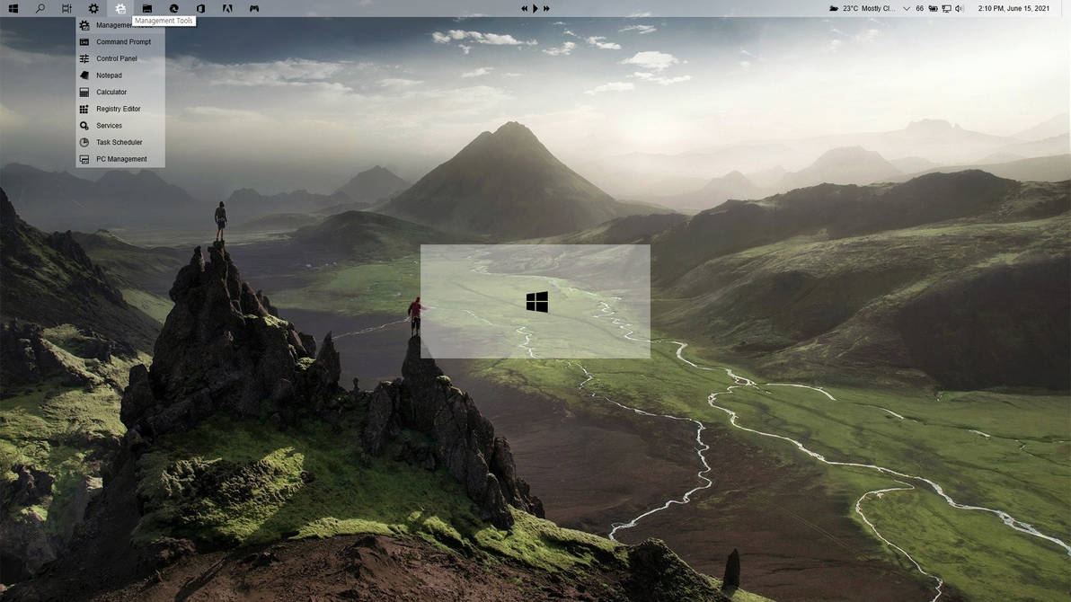 Windows 10 Rainmeter 2.0 (+ Launcher) by hewmaster on DeviantArt
