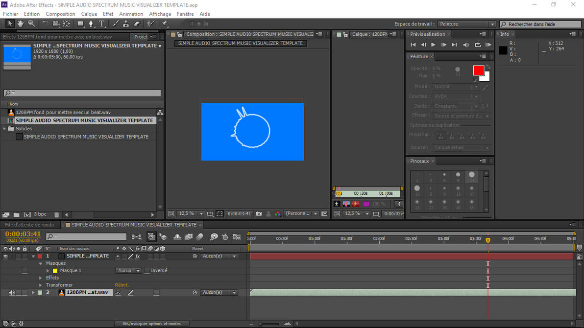 Simple Audio Spectrum Music Visualizer Template by Kidpaddleetcie on ...