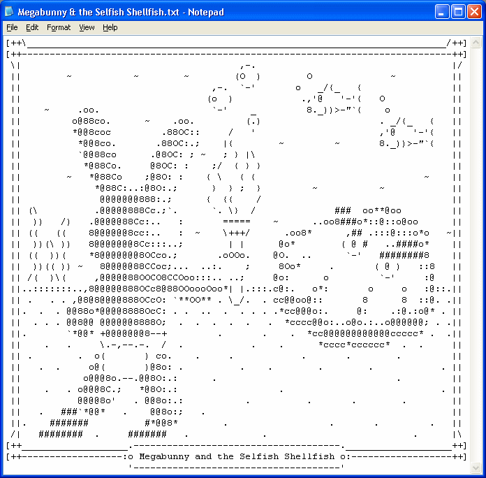 Megabunny ASCII Adventure by Kefka-Neko on DeviantArt