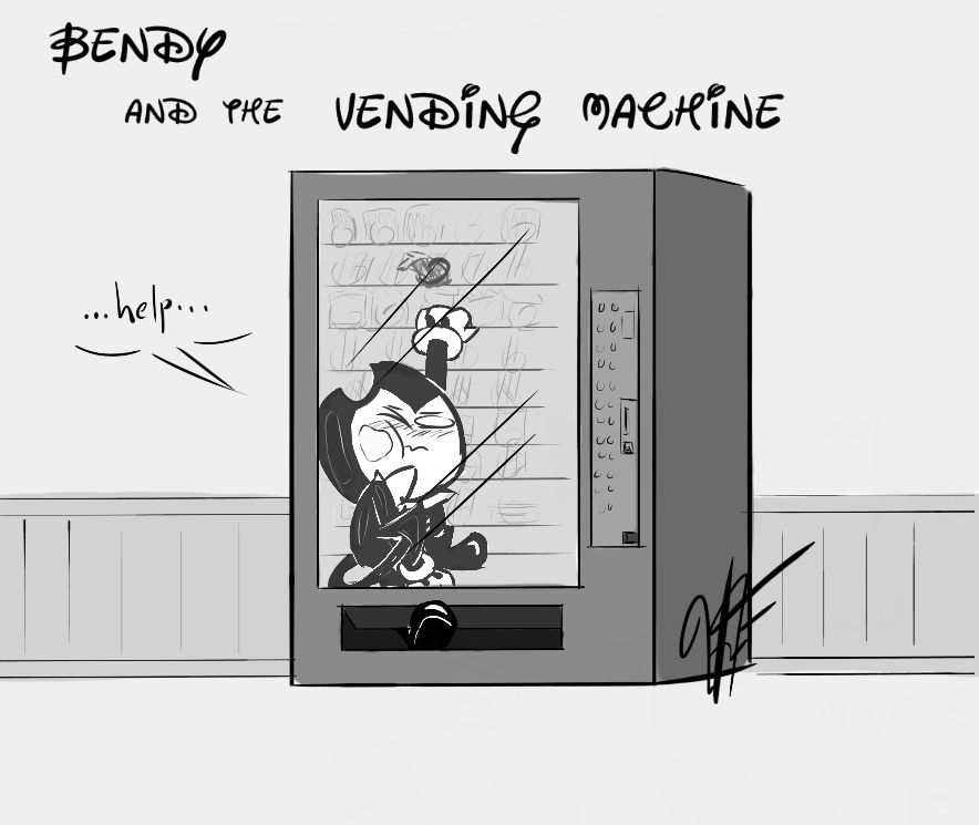Bendy and the Vending Machine by Watery-Flame on DeviantArt