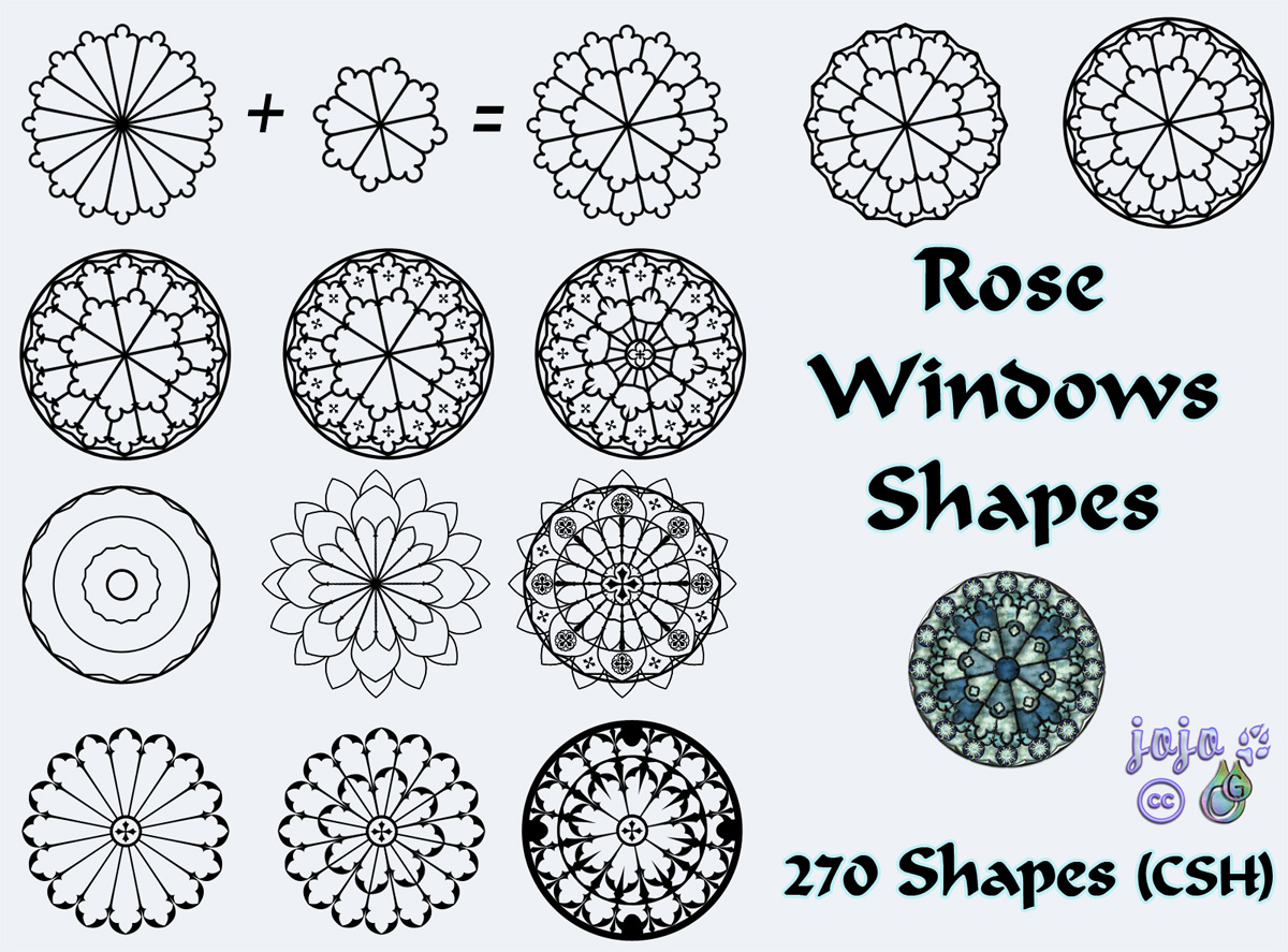 Rose Windows Shapes by jojo-ojoj on DeviantArt