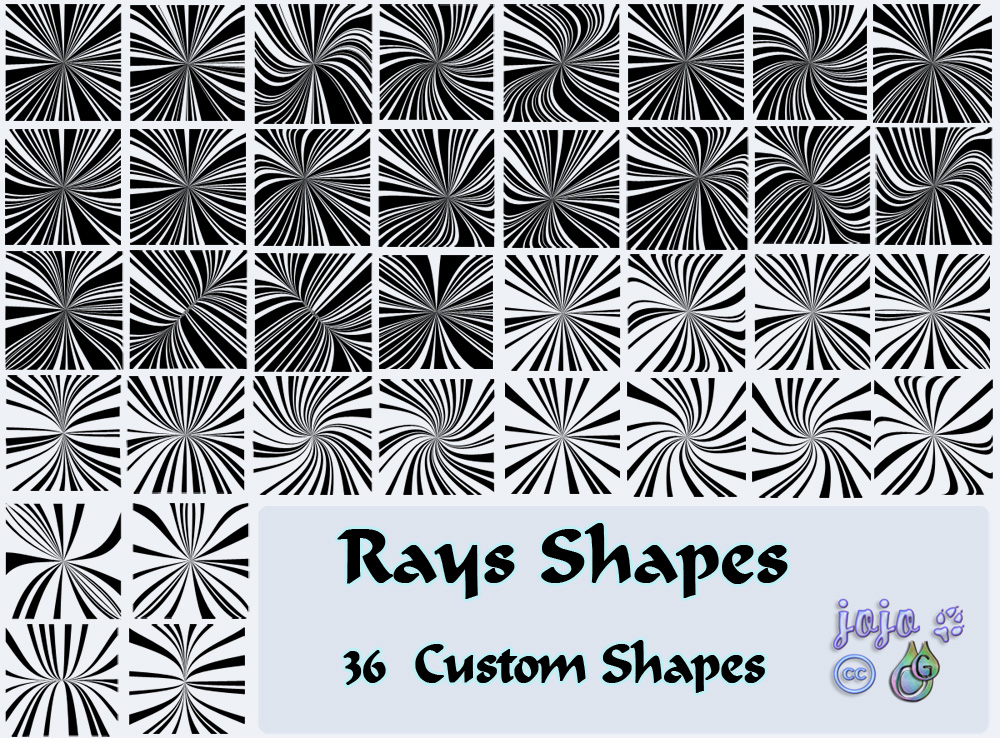 Rays Shapes by jojo-ojoj on DeviantArt