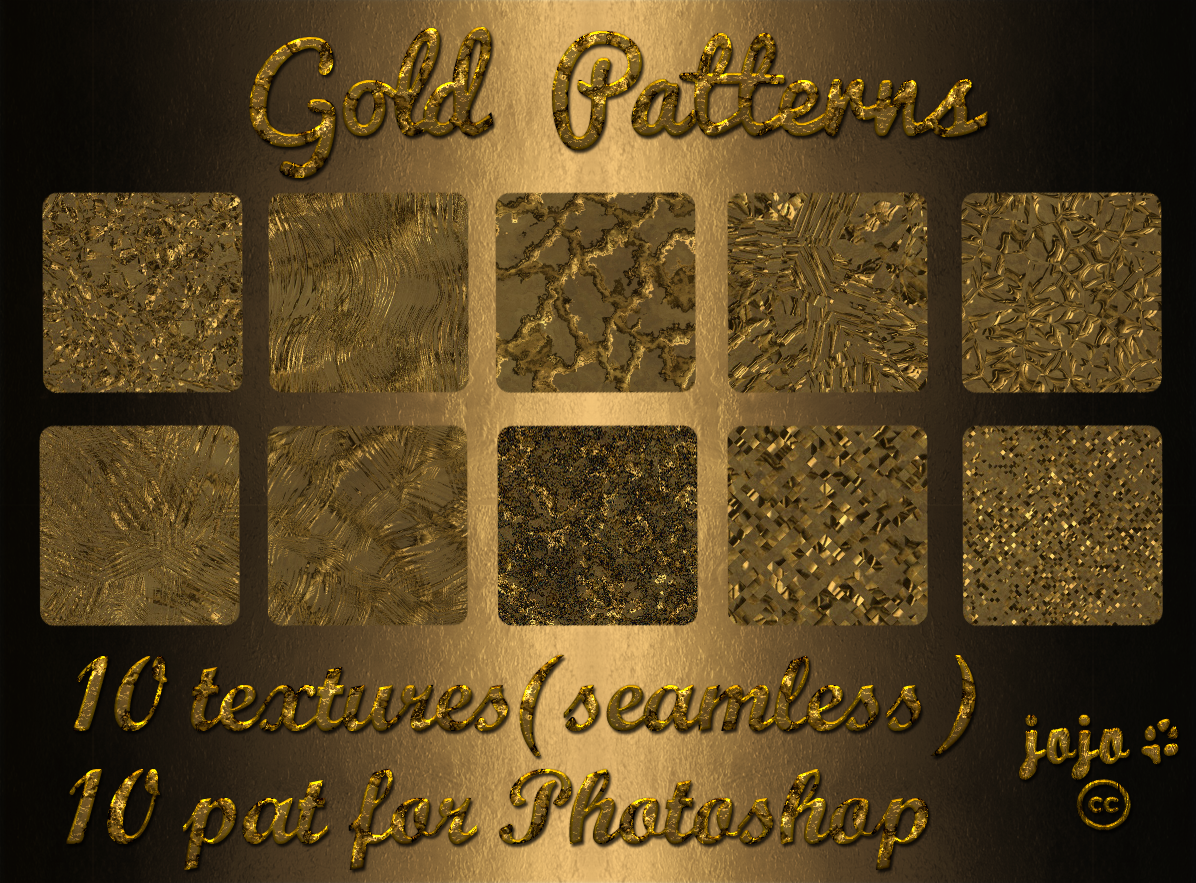 Gold Patterns (seamless textures) by jojo-ojoj on DeviantArt
