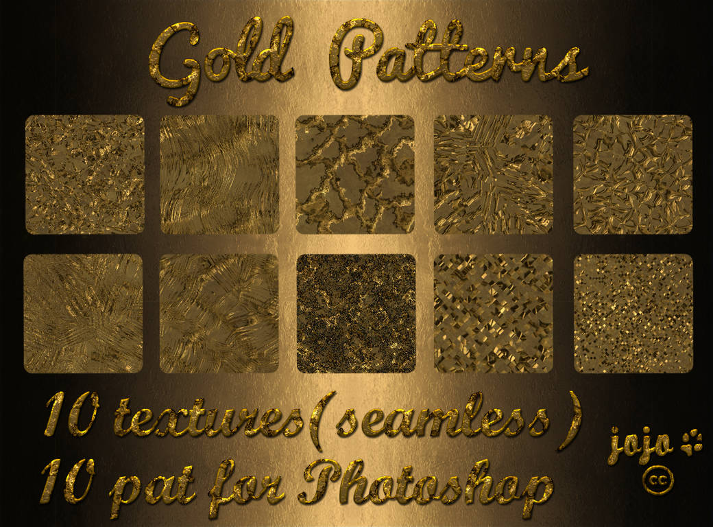 Gold Patterns (seamless textures) by jojo-ojoj on DeviantArt