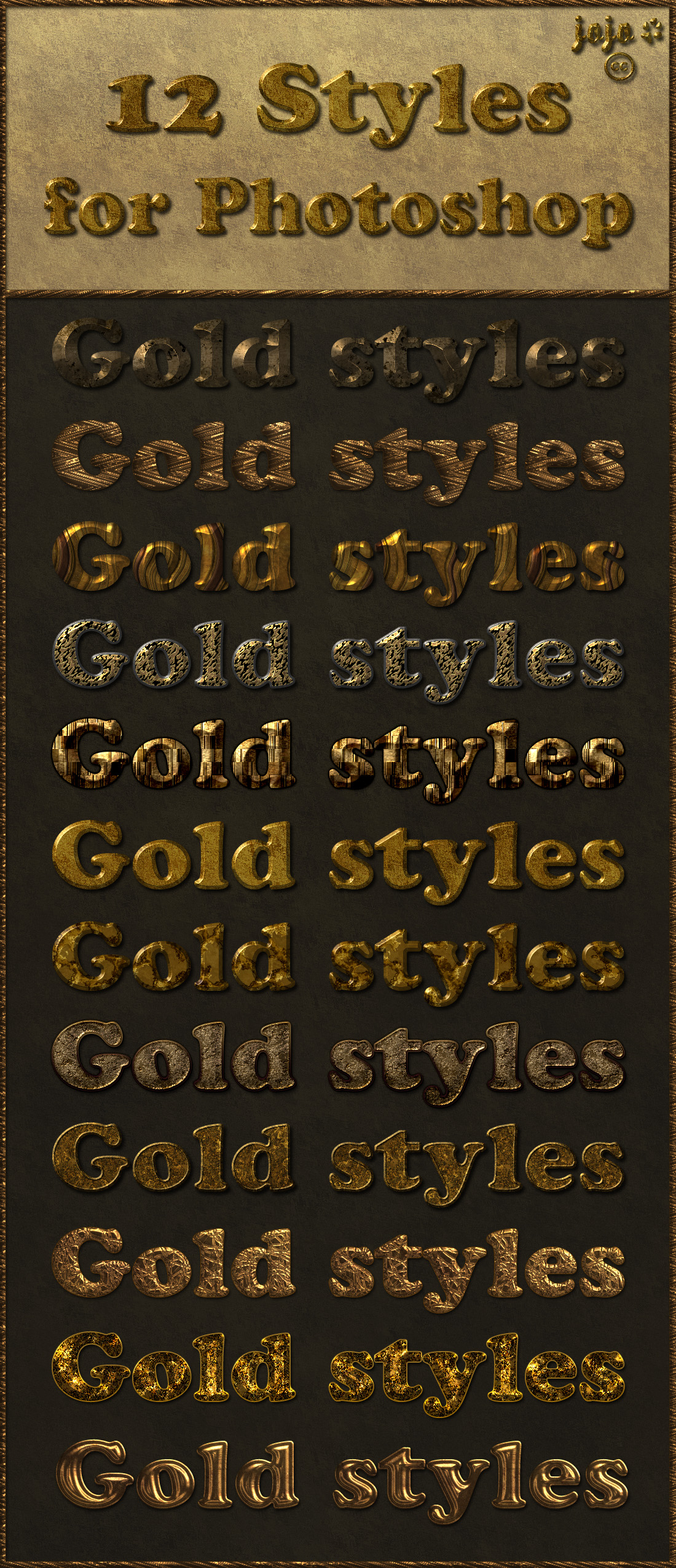 Gold styles by jojo-ojoj on DeviantArt