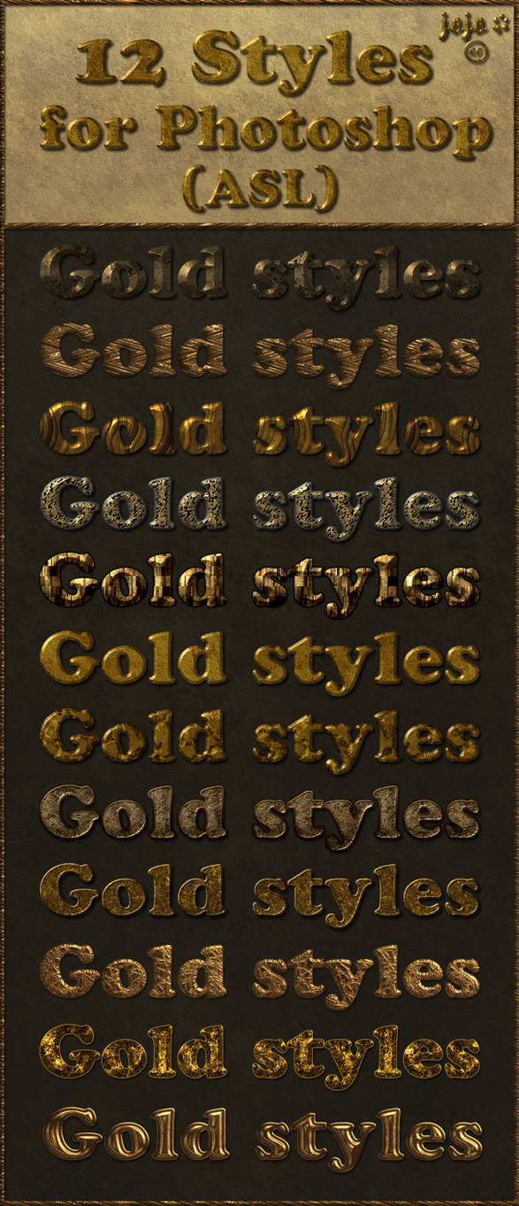 Gold styles ASL by jojo-ojoj on DeviantArt