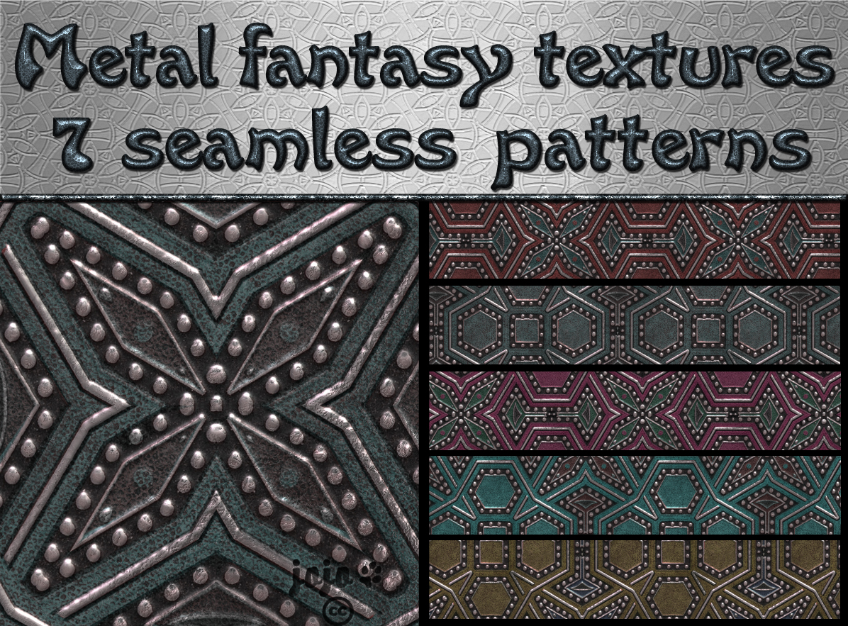 Metal fantasy textures by jojo-ojoj on DeviantArt