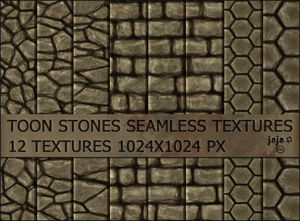 Toon stones seamless textures by jojo-ojoj on DeviantArt