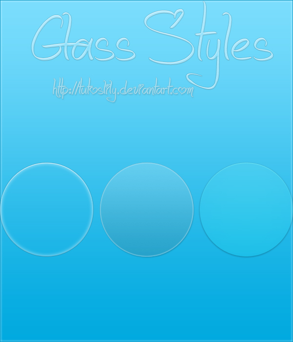 Glass Styles For Photoshop by TutosLily on DeviantArt