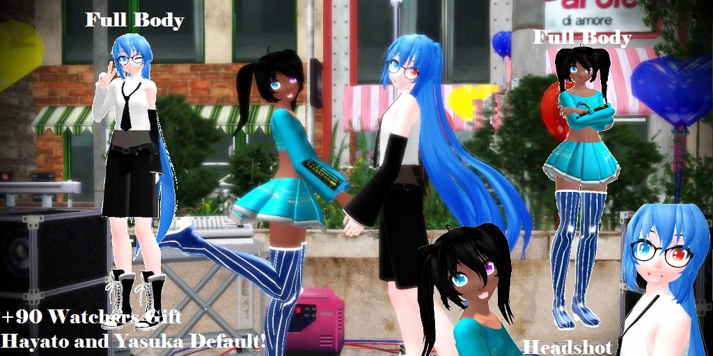 [+90 Watchers Gift!]Hayato and Yasuka Default[+DL] by Cutie-P on DeviantArt