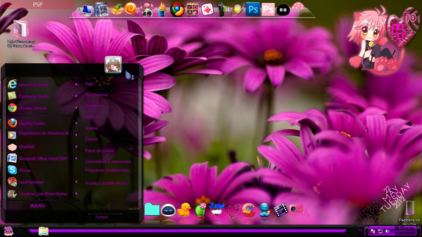 Tema Windows 7 Purpura by TutozzOrangee on DeviantArt