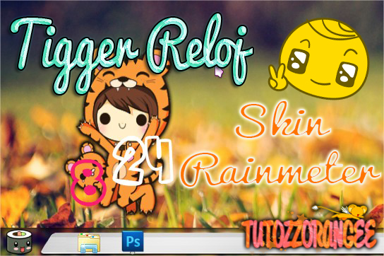 Skin Rainmeter Tigger Cute Reloj by TutozzOrangee on DeviantArt