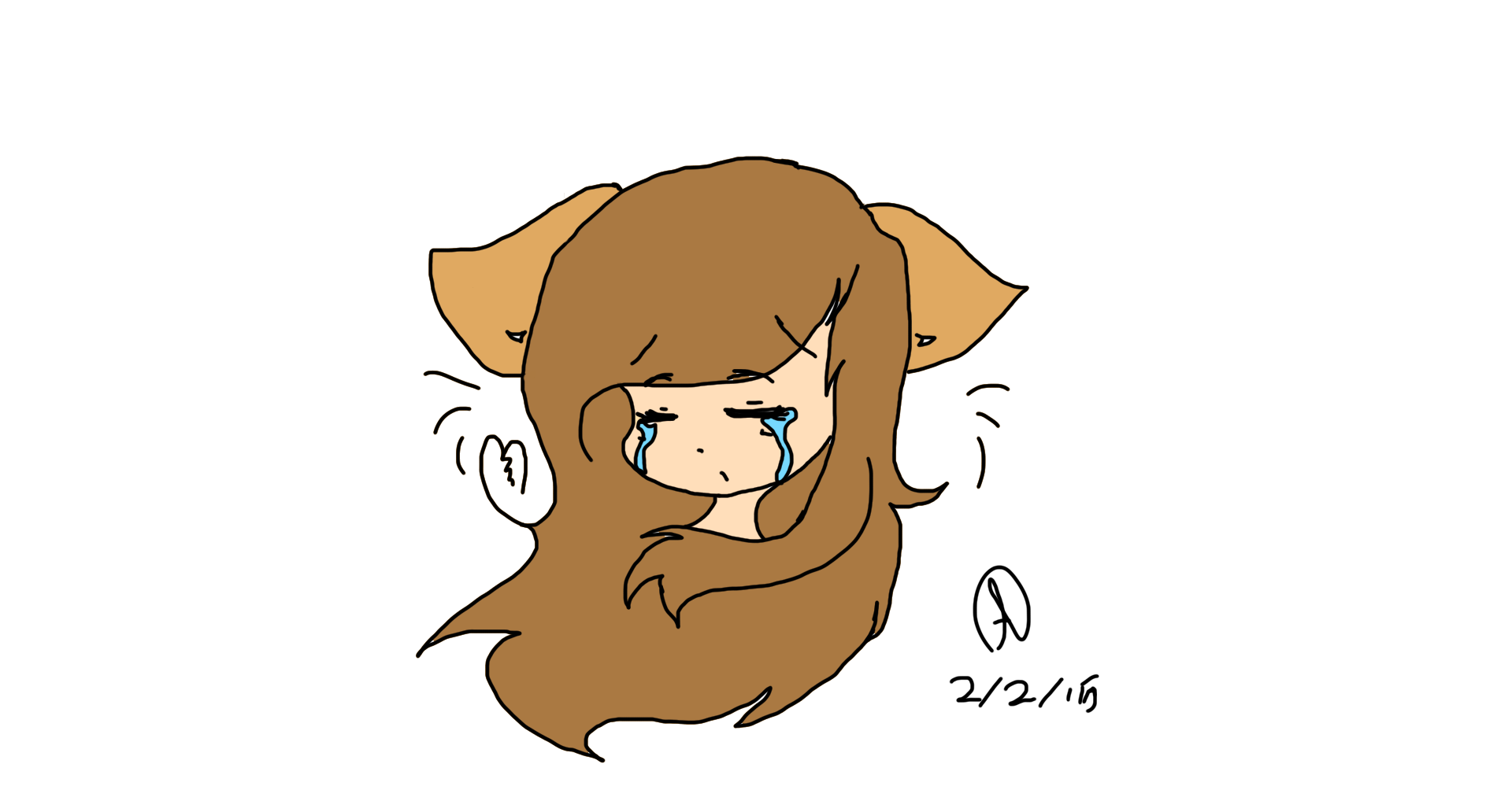 Sad Anime Wolf Girl