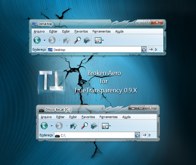 Broken Vista Screen Wallpaper