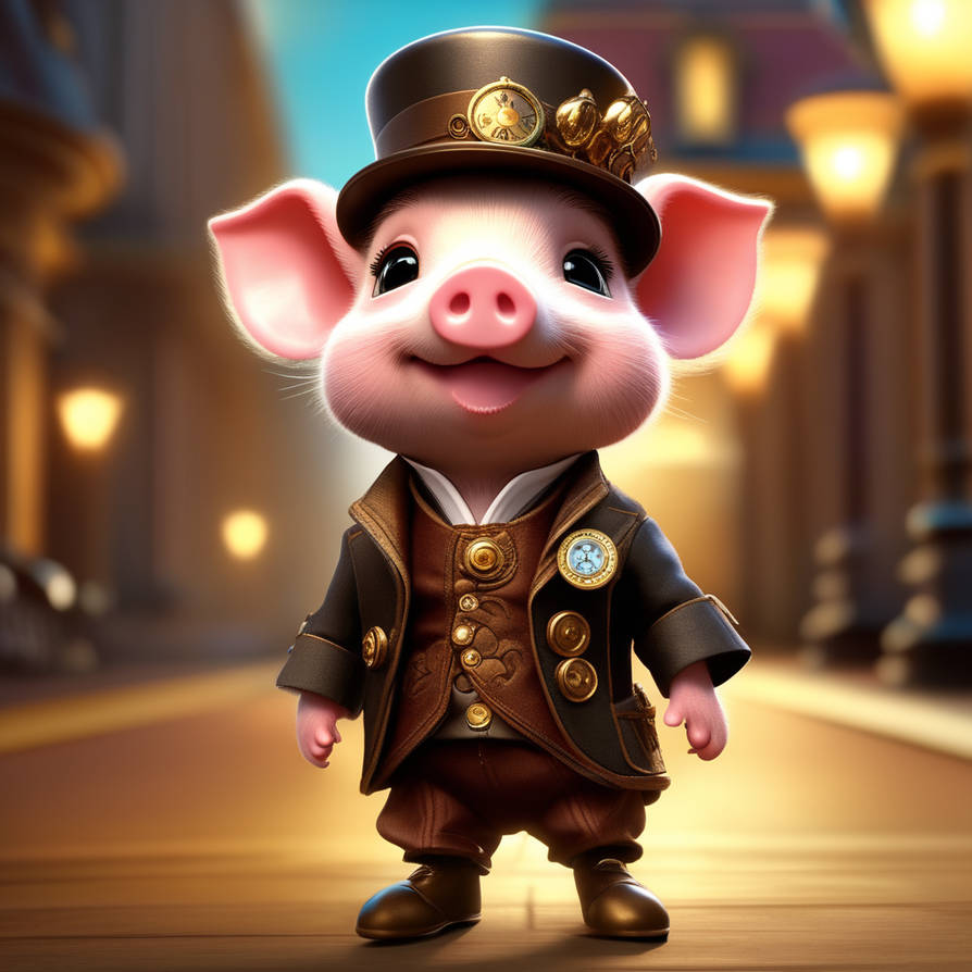 Cute little pig by droosArt on DeviantArt