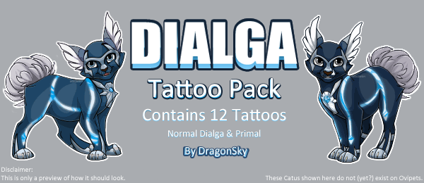 Dialga Catus [ Free Ovipets Tattoo Pack ] by Lugia-sea on DeviantArt