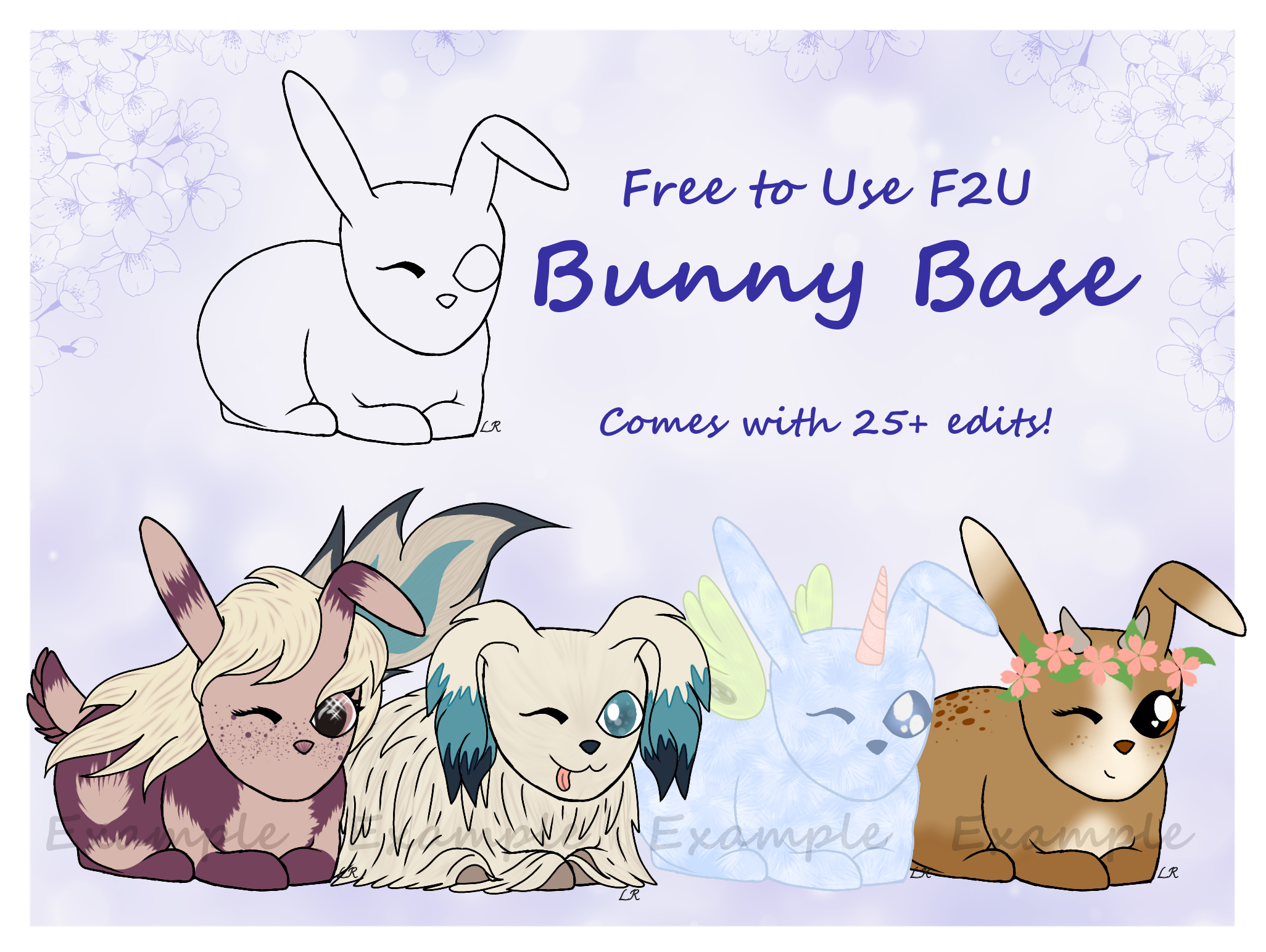 F2U Old Bunny Lineart by LavenderRain17 on DeviantArt