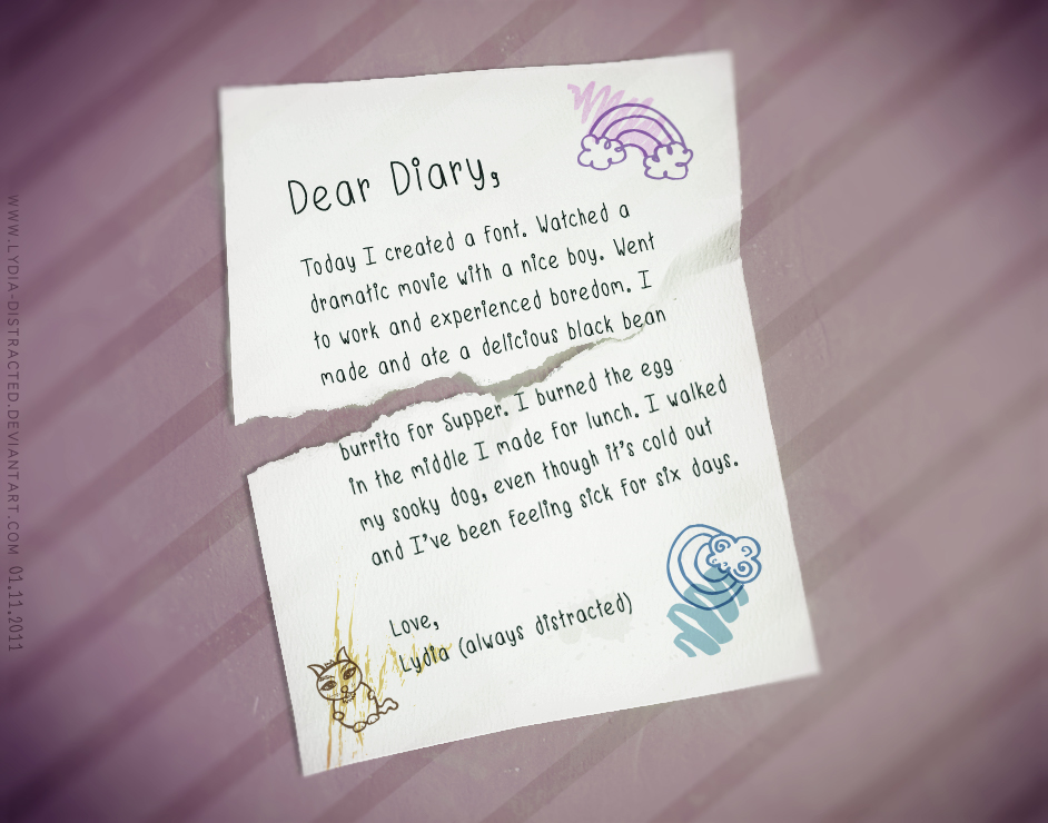Dear Diary by Lydia-distracted on DeviantArt