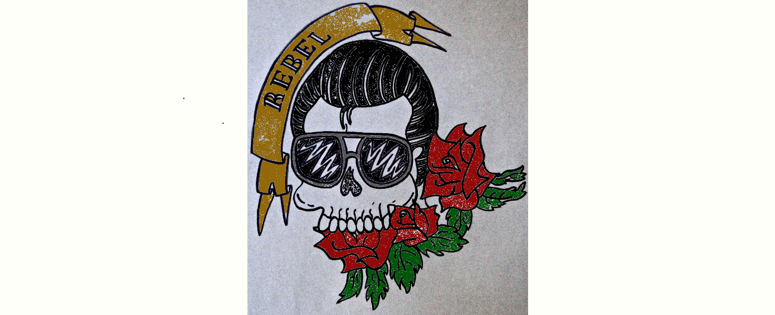 Greaser Skull in Color by ericdestler on DeviantArt