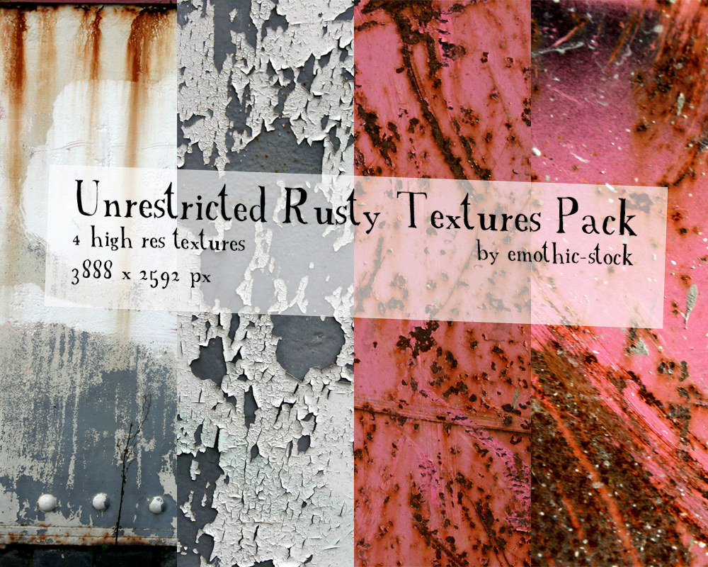 Unrestricted Rusty Texture Pack by emothic-stock on DeviantArt
