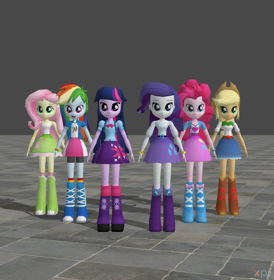 MLP EG Mane Six XNALara by DanteAce69 on DeviantArt