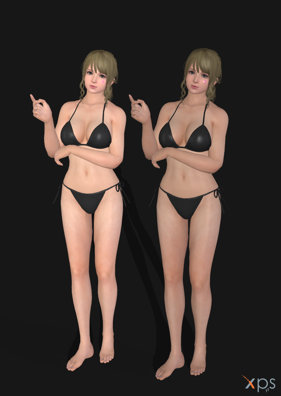 DOAXVV Monica - Normal Bikini (Ponytail) XNALara by DanteAce69 on DeviantArt