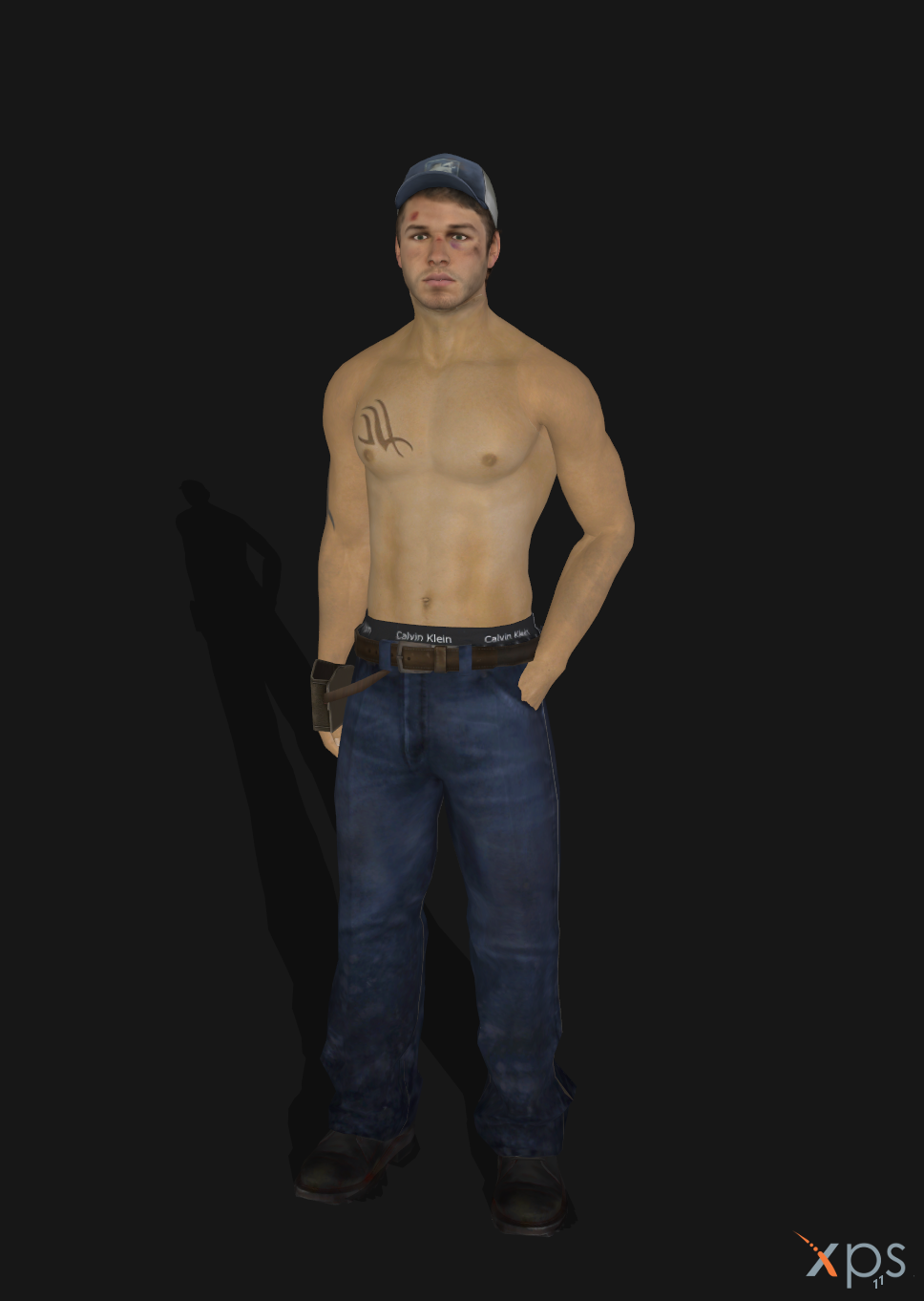 L4D2 Ellis shirtless (proper) by MTK XNALara by DanteAce69 on DeviantArt