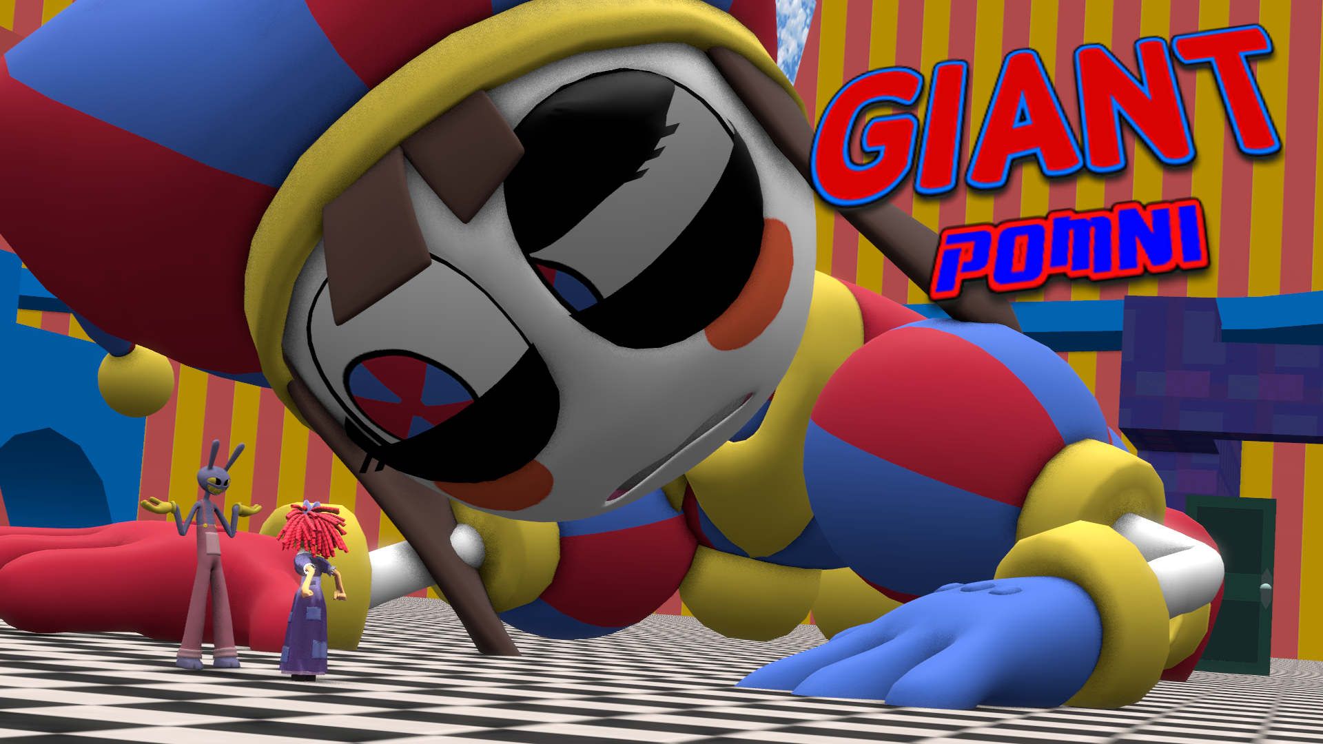 [SFM] Giant Pomni [Video link in the Description] by RainbowHearts45 on DeviantArt