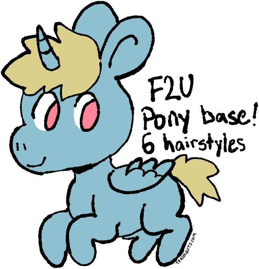 F2U pony base ! by trashguts on DeviantArt