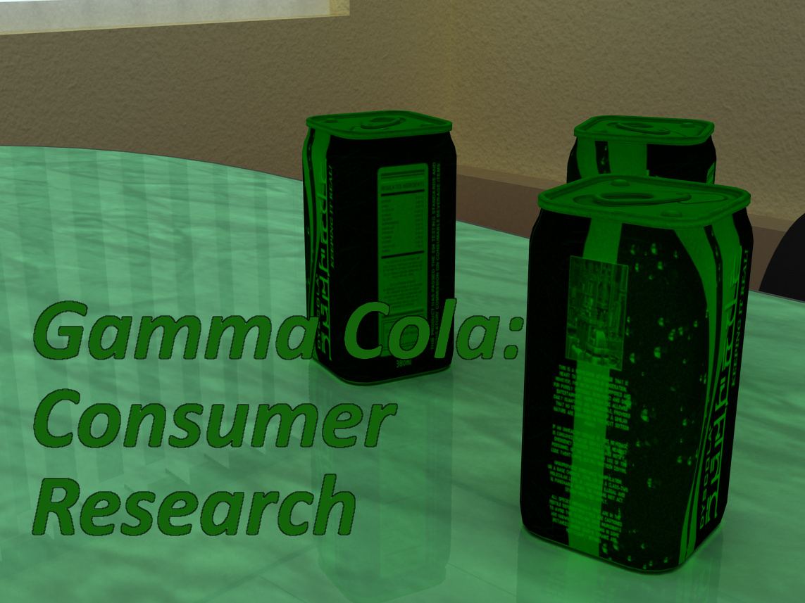 Gamma Cola: Consumer Research by AdiabaticCombustion on DeviantArt