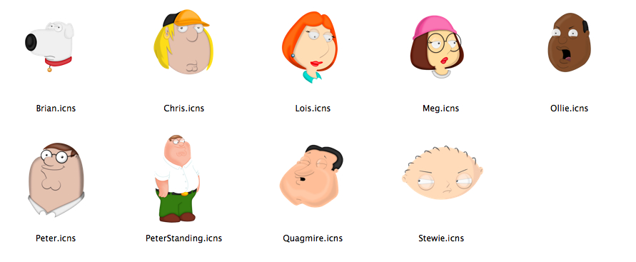 Family Guy Icon Set by unlimiteditions on DeviantArt
