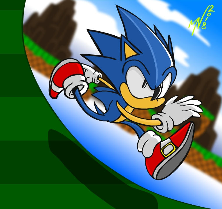 Sonic the running gif. by MylesAnimated on DeviantArt