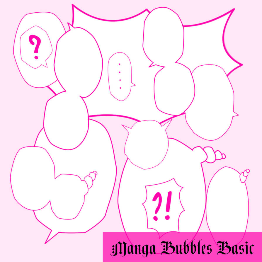 Manga/Comic Bubbles Basic by IAeducan on DeviantArt