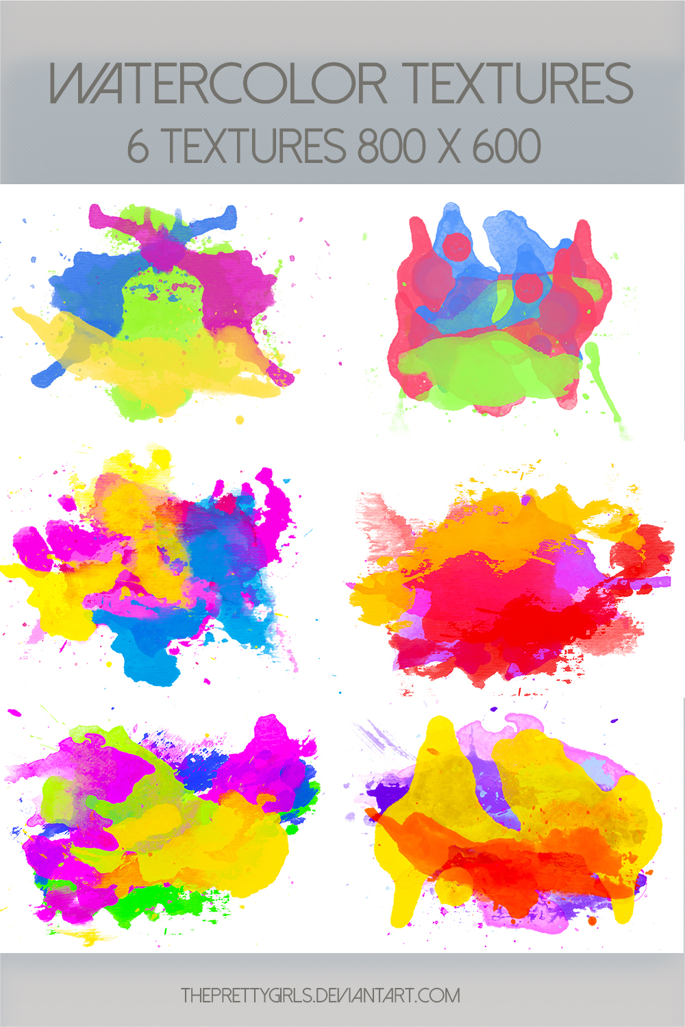 Watercolor Textures (2) by ThePrettyGirls on DeviantArt