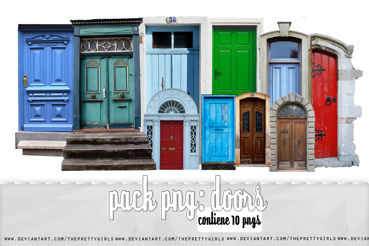 //+Doors PNG pack by ThePrettyGirls on DeviantArt