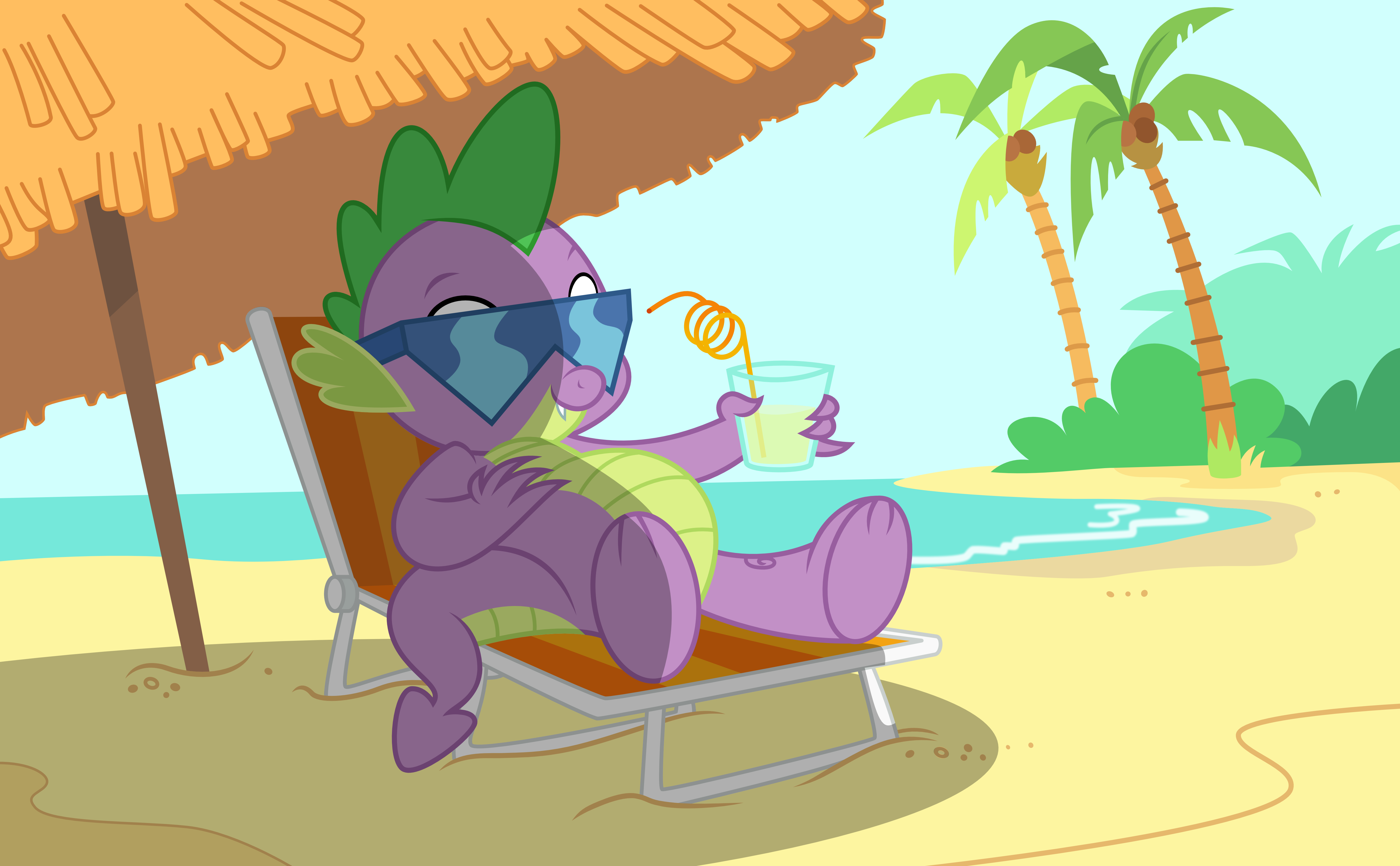 Spike at the Beach by Drakizora on DeviantArt